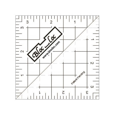 Bloc-Loc Half Square Triangle Ruler 3.5 inch hst35 – River's Edge ...