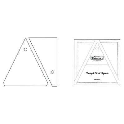 Bloc-Loc Triangle In A Square Ruler 6 inch x 6 inch tis 6 – River's ...